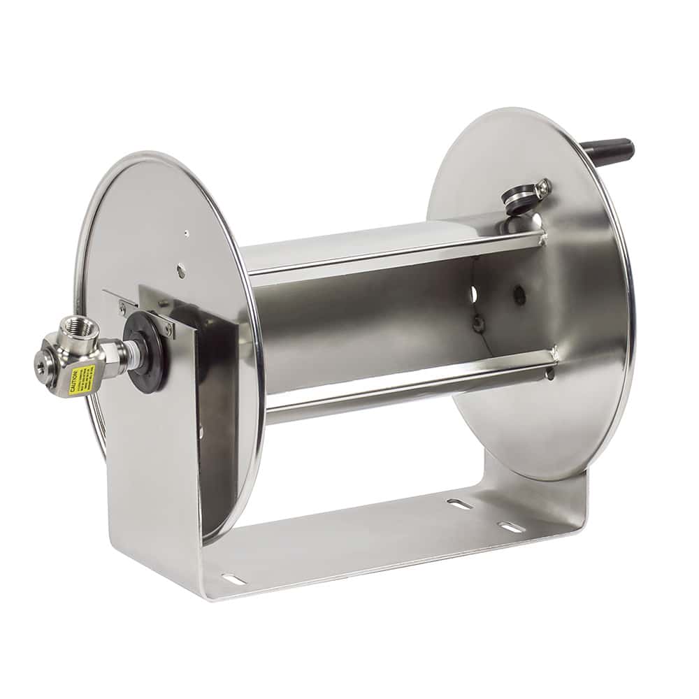 Coxreels Stainless Steel Hand Crank Hose Reel: 1/2" I.D., 75' hose ...