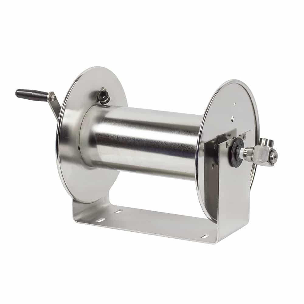Coxreels Stainless Steel Hand Crank Hose Reel: 1/2" I.D., 75' hose ...
