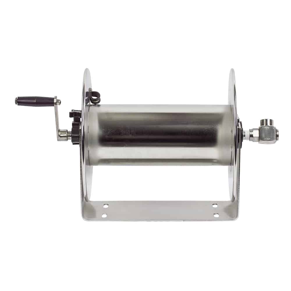 Coxreels Stainless Steel Hand Crank Hose Reel: 1/2" I.D., 75' hose ...