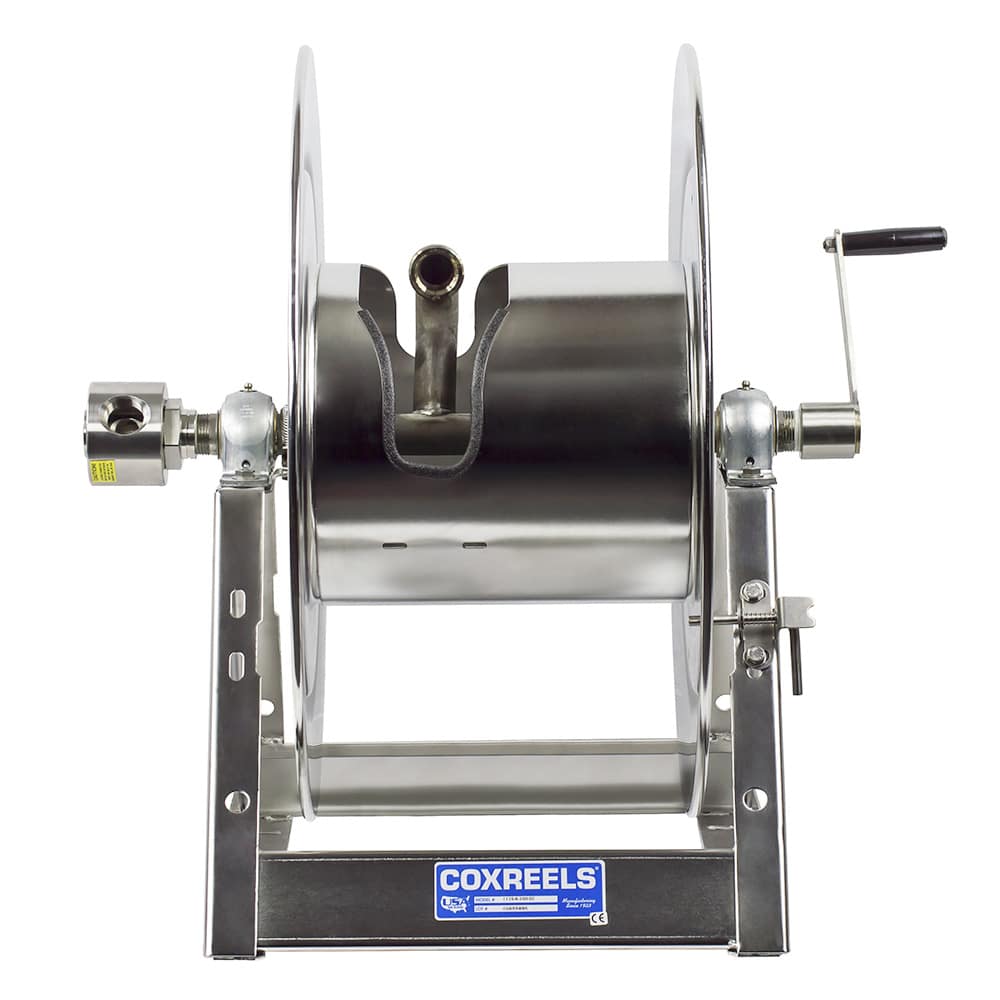 Coxreels Stainless Steel Electric 12V DC 1/3HP Motor Rewind Hose Reel ...
