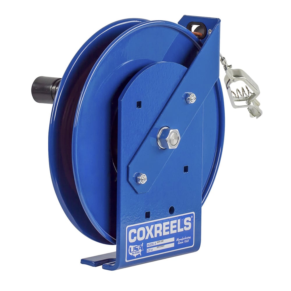 Coxreels Spring Rewind Static Discharge Hand Crank Cable Reel: 100 ...