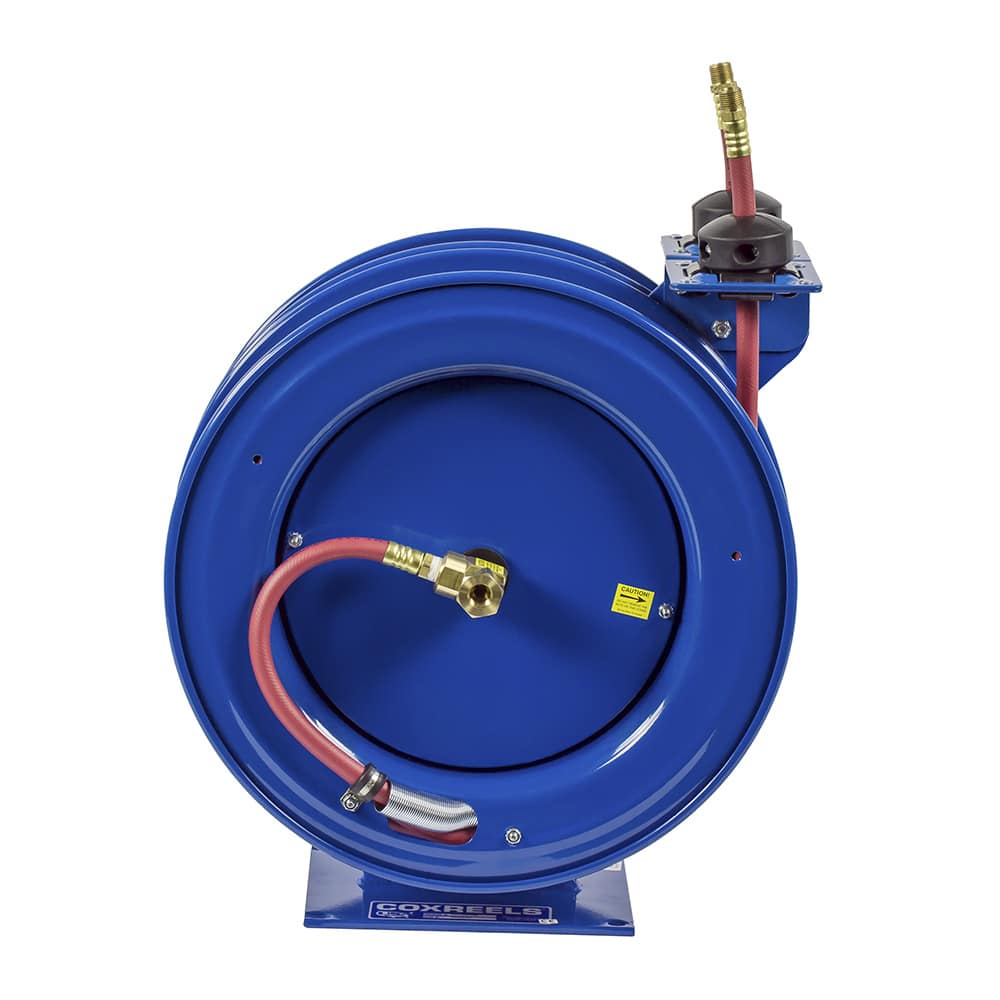 Coxreels Dual Purpose Spring Rewind Hose Reel for grease/hydraulic oil ...