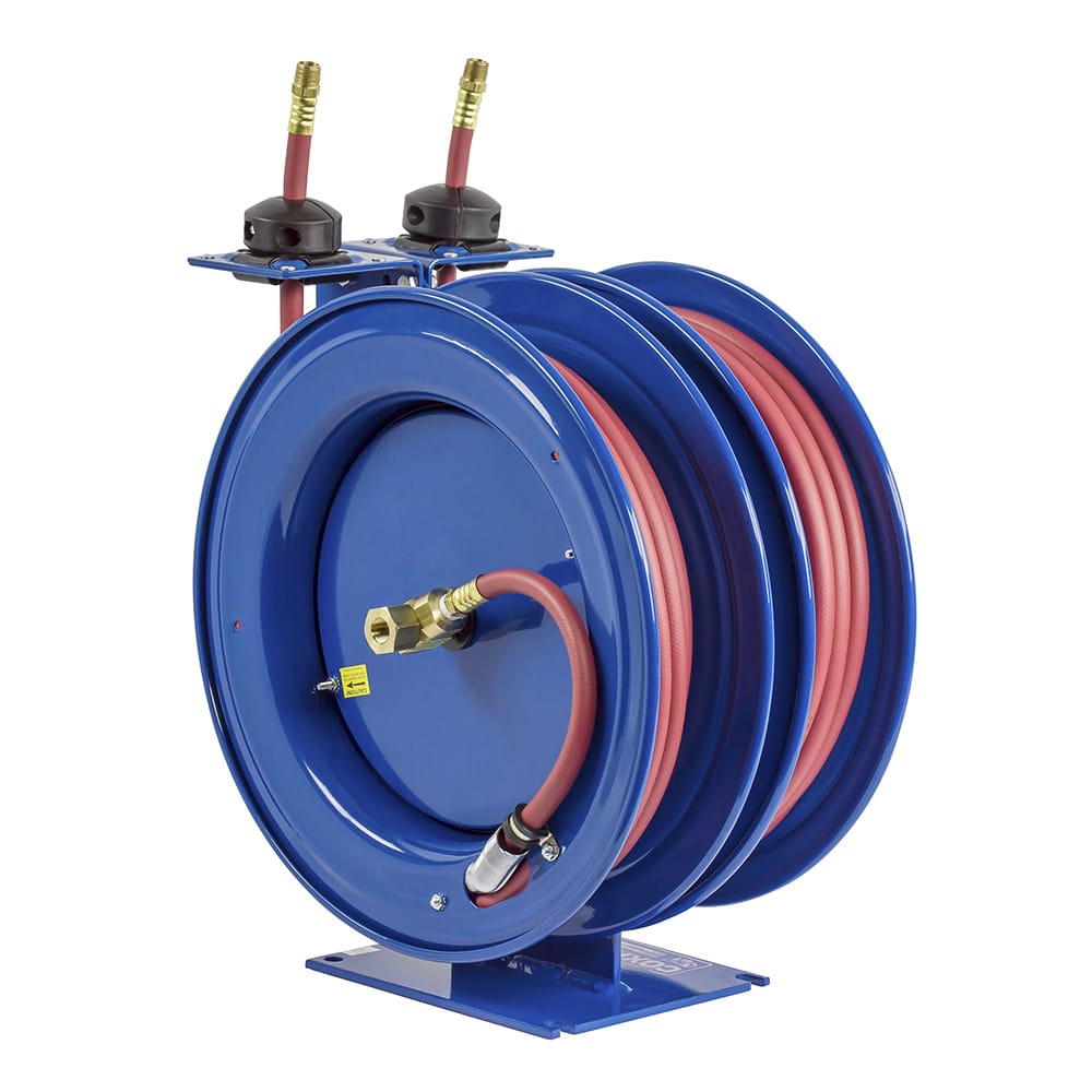 Coxreels Dual Purpose Spring Rewind Hose Reel for air/water/oil: 1/2" I ...
