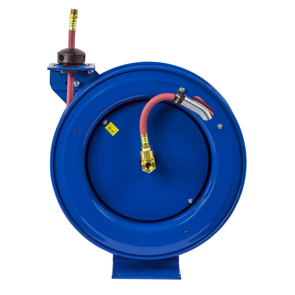 Coxreels Spring Rewind Hose Reel for air/water: 1/4" I.D., 25' hose ...