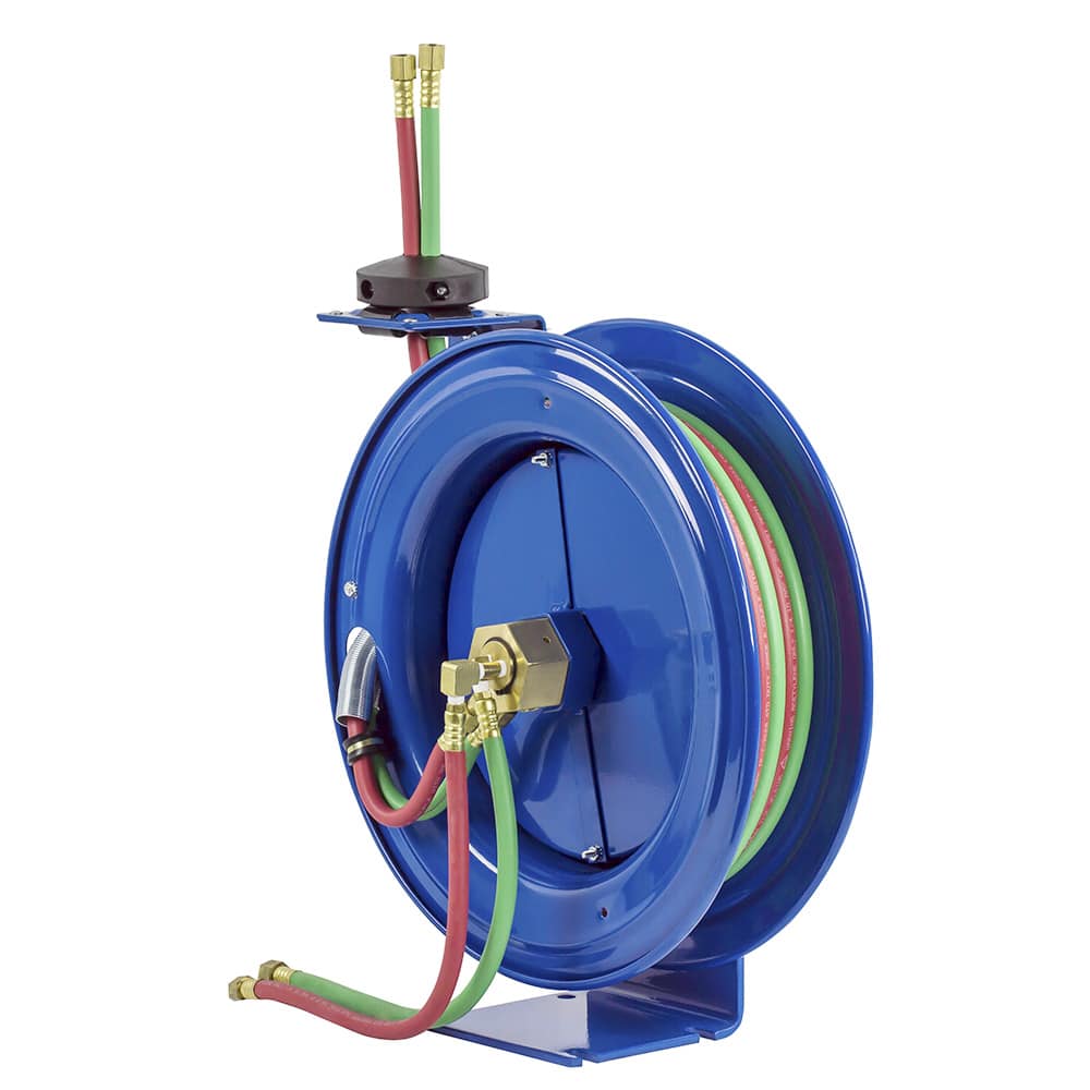 Coxreels Dual Hose Spring Rewind Hose Reel for oxy-acetylene: 1/4" I.D ...