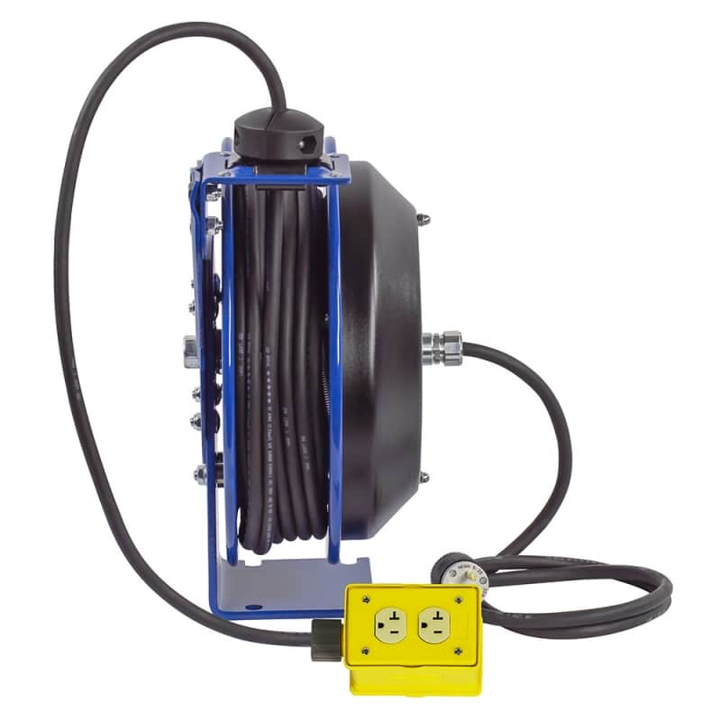 Coxreels Power Cord Spring Rewind Reels: Duplex Industrial Receptacle ...