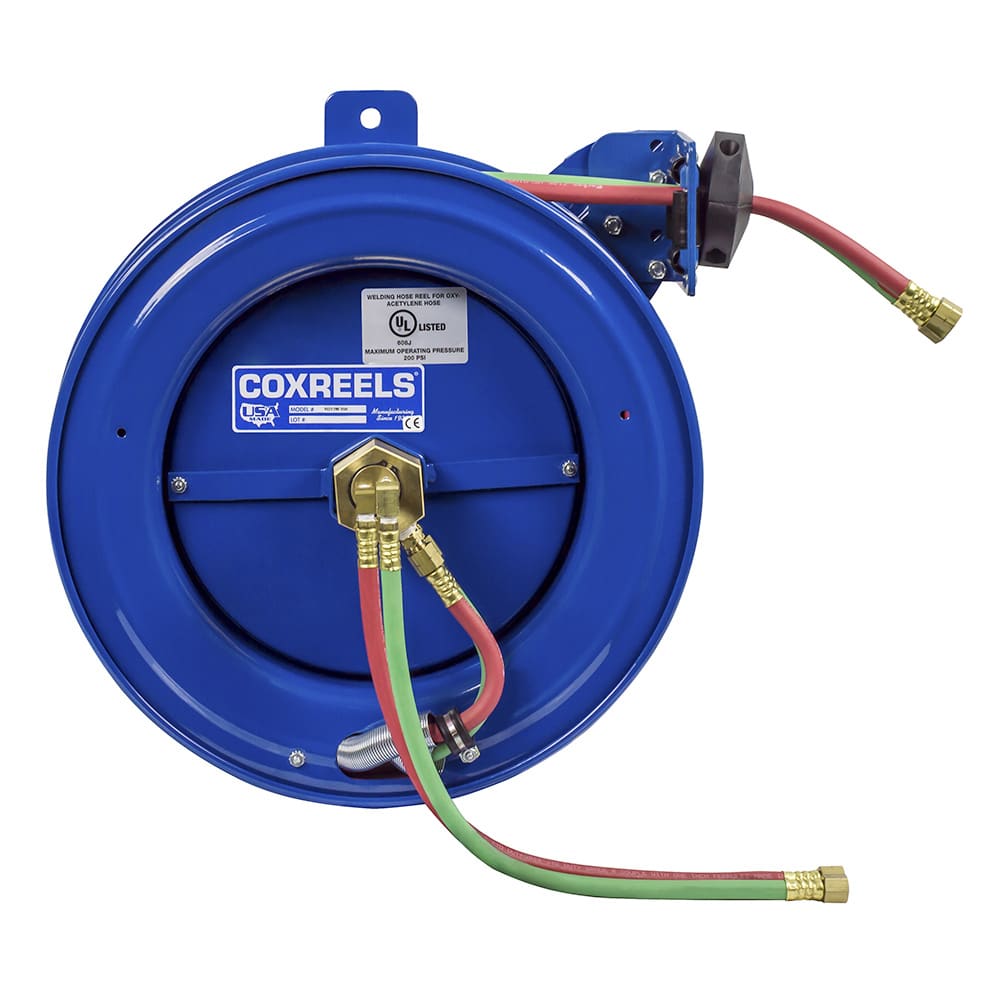 Coxreels Side mount welding hose reel with guide arm 1/4"x75' 200PSI ...