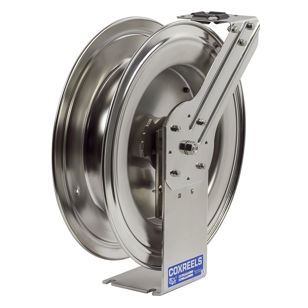 Coxreels Stainless Steel Spring Rewind Hose Reel: 1/2" I.D., 50' hose ...