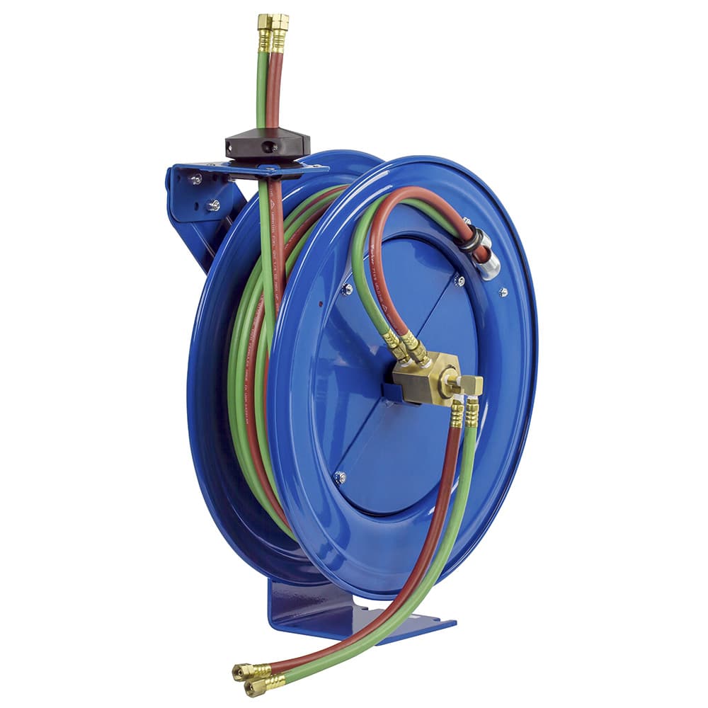 Coxreels Dual Hose Spring Rewind Hose Reel for oxy-acetylene: 1/4" I.D ...