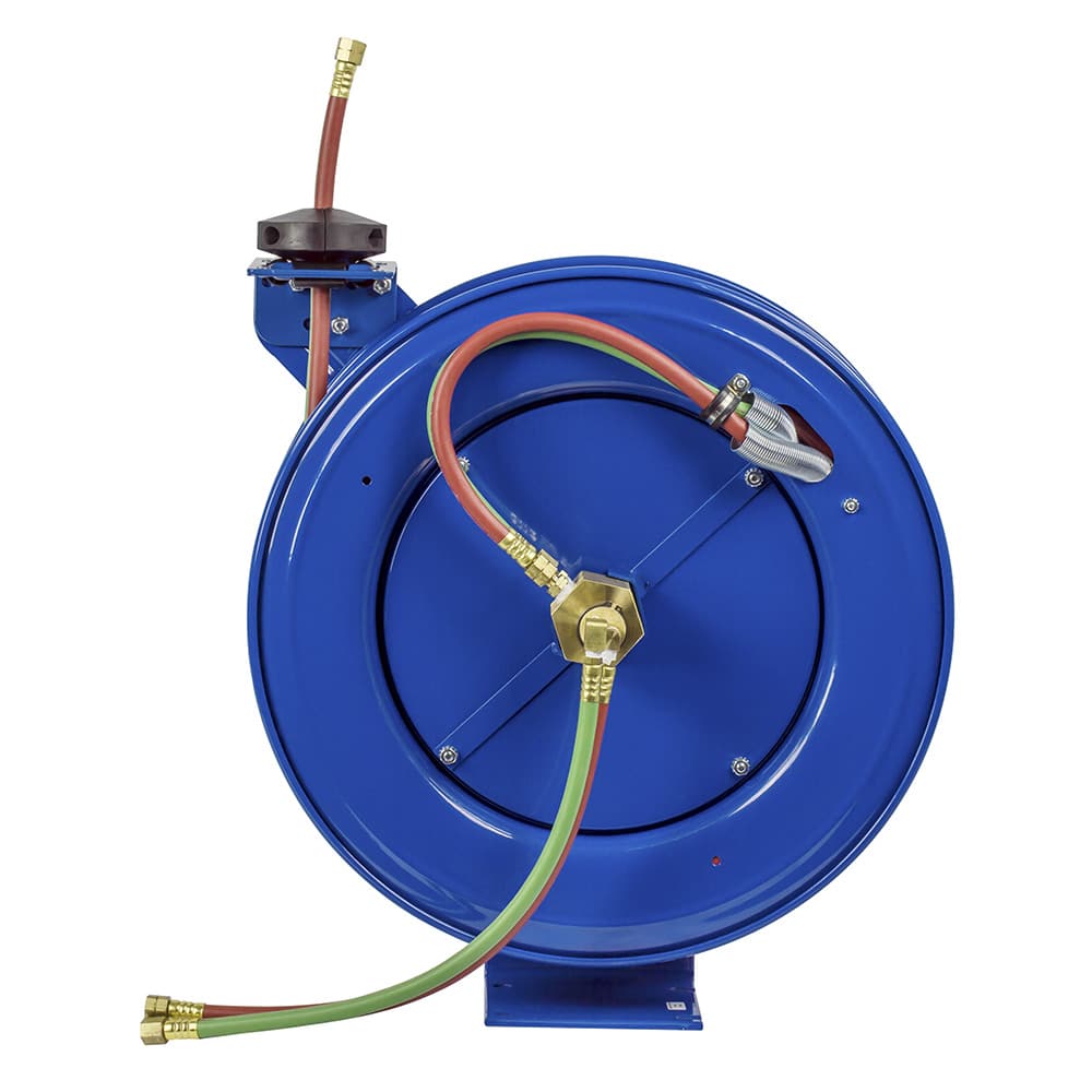 Coxreels Dual Hose Spring Rewind Hose Reel for oxy-acetylene: 1/4" I.D ...