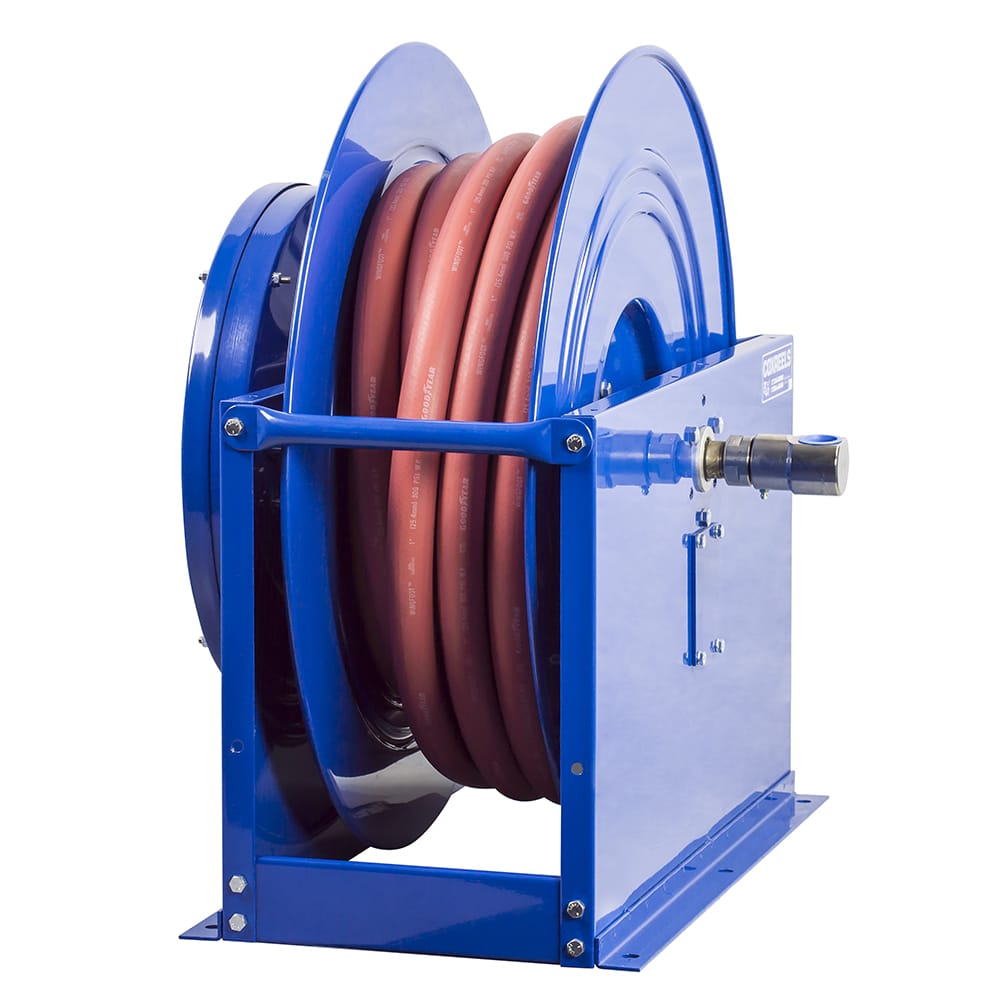 Coxreels Single Hose Spring Rewind: 1" I.D., 25' hose, 300 PSI Model ...