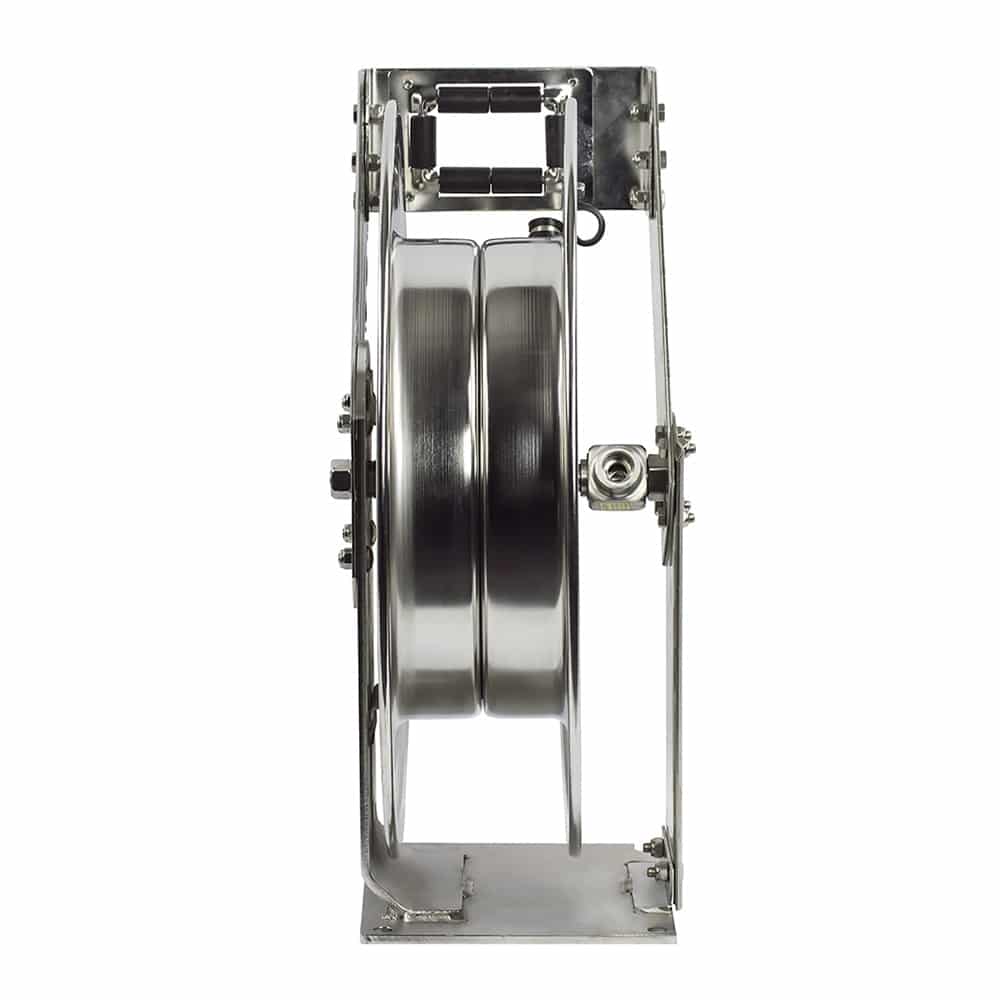 Coxreels Stainless Steel Spring Rewind Hose Reel: 3/8" I.D., 100' hose ...