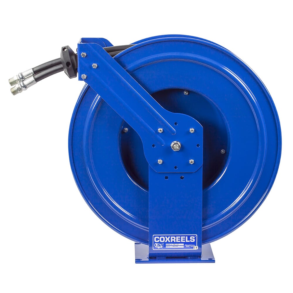 Coxreels Dual Hydraulic Hose Spring Rewind Hose Reel for hydraulic oil ...